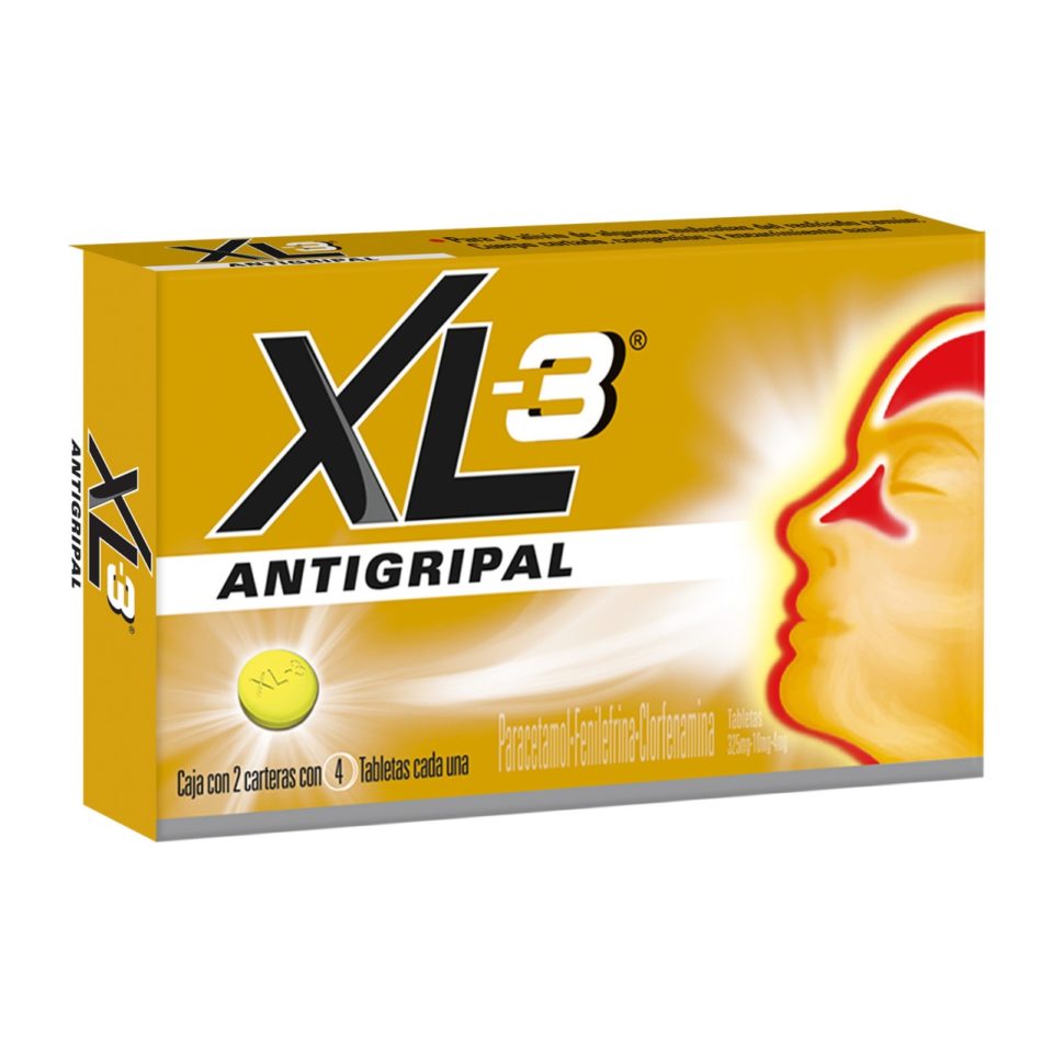 * XL 3 ANTIGRIPAL C/8 TABLETAS – Farmapronto