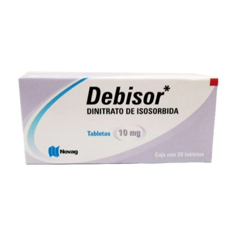 ISOSORBIDA 10 MG C/20 TABLETAS (DEBISOR) – Farmapronto