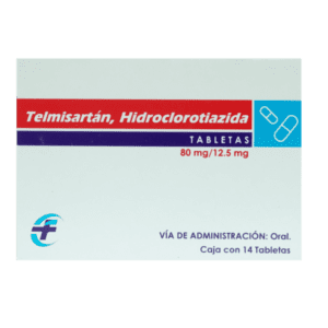 * MP TELMISARTAN/HIDROCLOROTIAZIDA 80/12.5 MG C/14 TABLETAS – Farmapronto