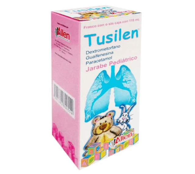 DEXTROMETORFANO/PARACETAMOL/GUAIFENESINA 118 ML JARABE PED (TUSILEN ...