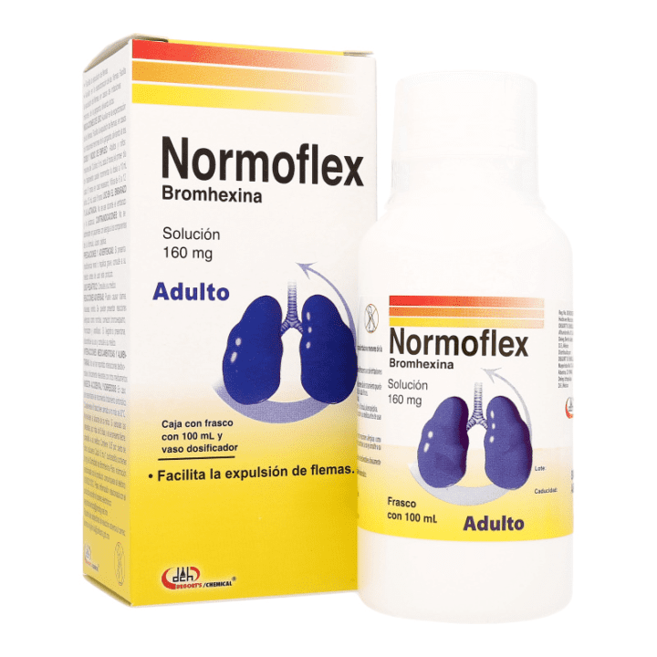 * BROMHEXINA 160 MG C/100 ML SOLUCION ADULTO (NORMOFLEX) – Farmapronto