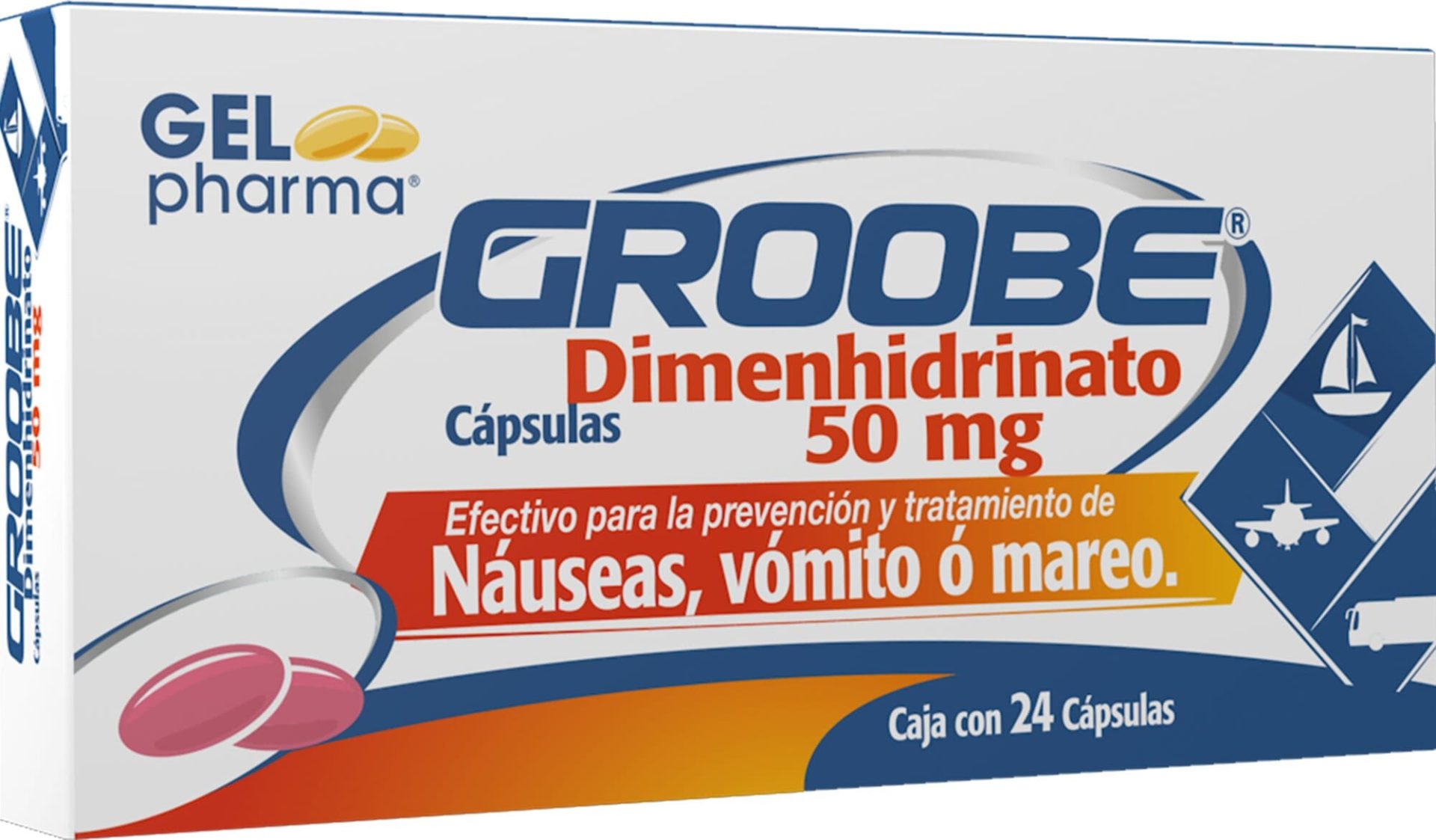 * DIMENHIDRINATO 50 MG C/24 CAPSULAS (GROOBE) – Farmapronto
