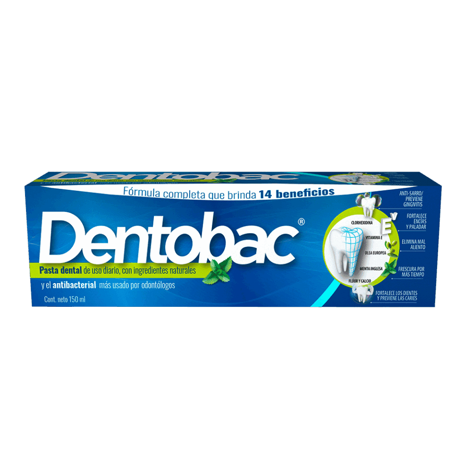DENTOBAC 150 ML CREMA DENTAL – Farmapronto