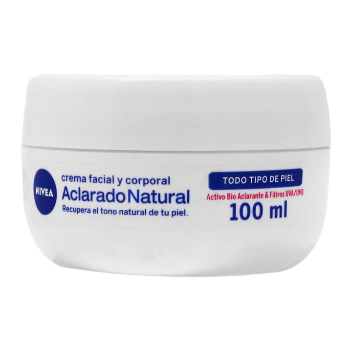 NIVEA ACLARADO NATURAL TODO TIPO DE PIEL 100 ML CREMA CORPORAL ...