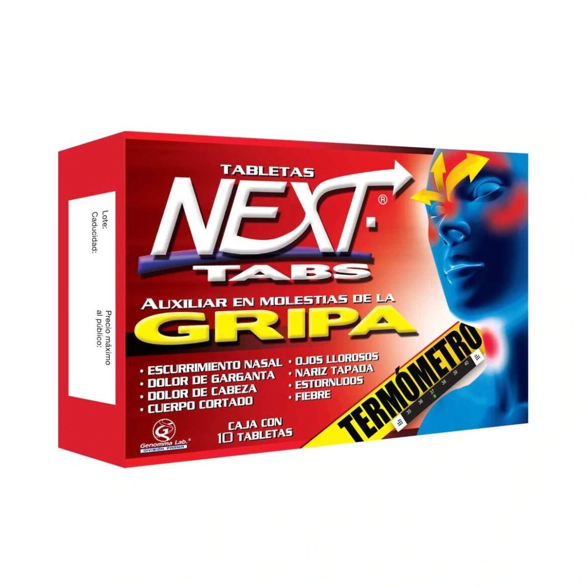 NEXT-TABS 500/25/5/4 MG C/10 TABLETAS – Farmapronto