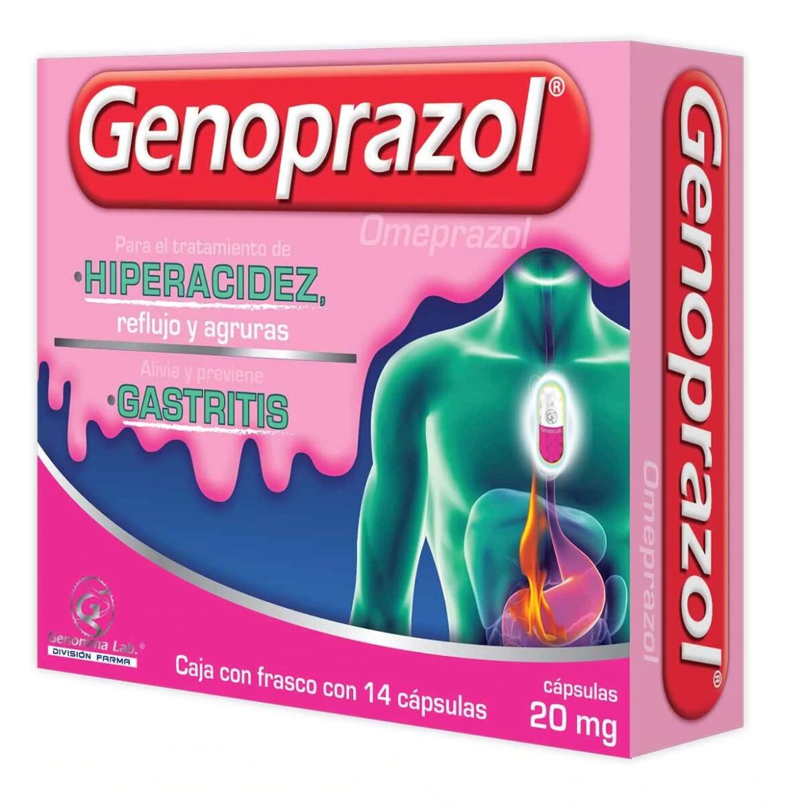 GENOPRAZOL EXCESO 20MG CAPS C/14 – Farmapronto