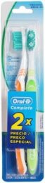 ORAL-B COMPLETE LIMPIEZA PROFUNDA MEDIANO 2X1 CEPILLO DENTAL – Farmapronto