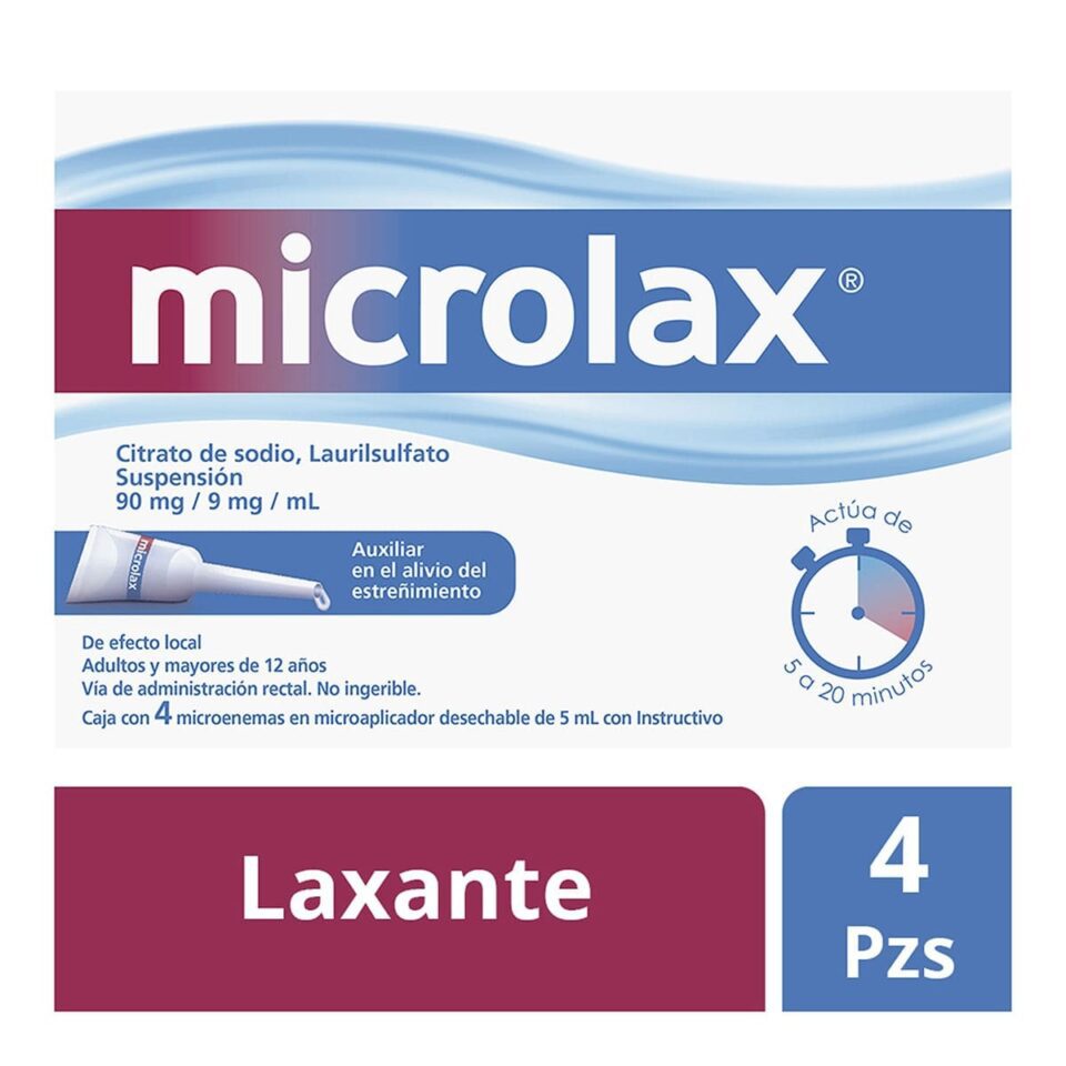 MICROLAX 90MG/9MG C/4 MICROENEMAS 5 ML – Farmapronto