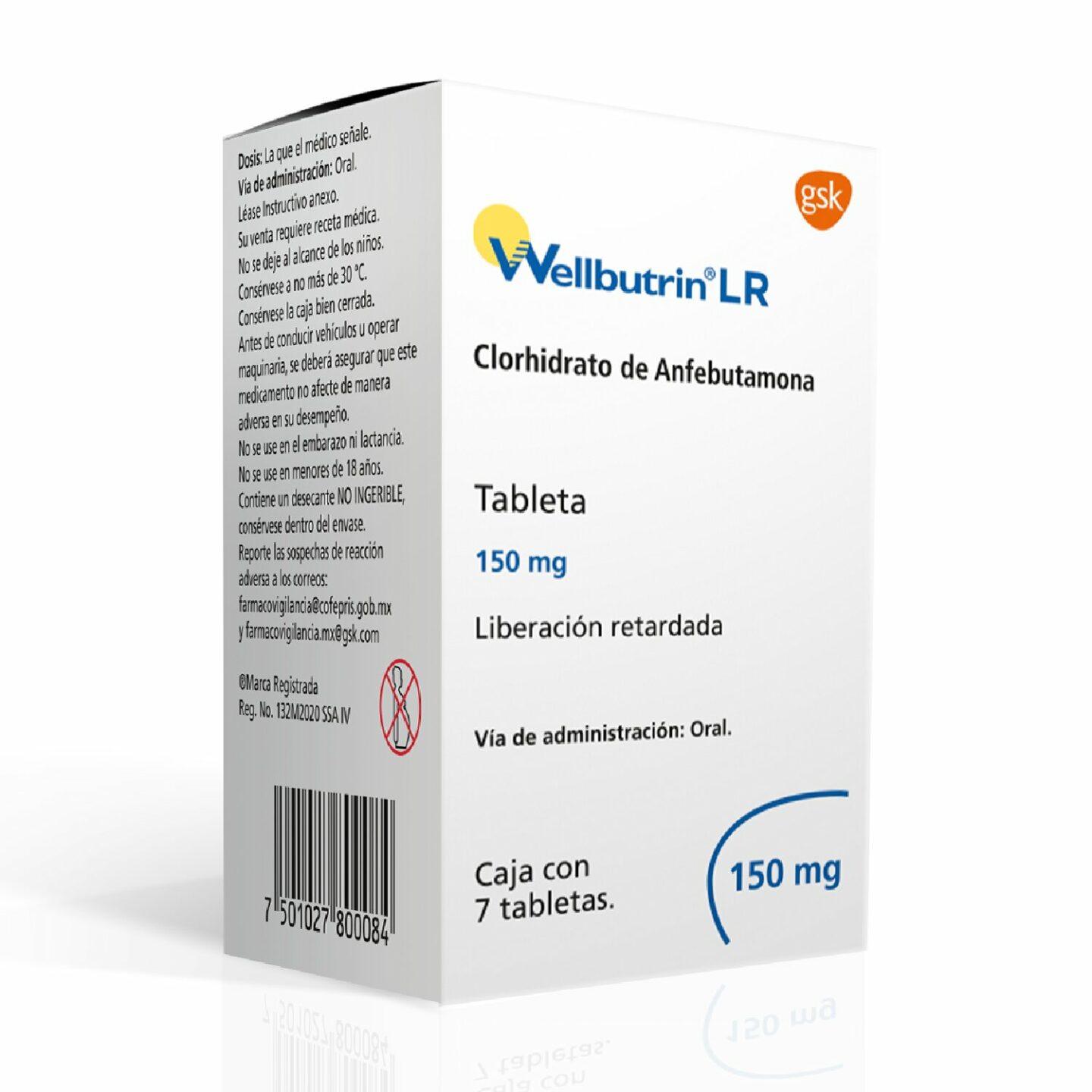 WELLBUTRIN LR 150 MG C/7 TABLETAS LIBERACION RETARDADA – Farmapronto