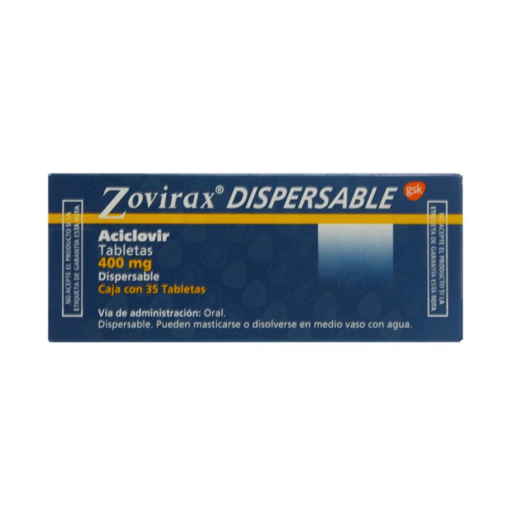 ZOVIRAX 400 MG C/35 TABLETAS DISPERSABLES – Farmapronto