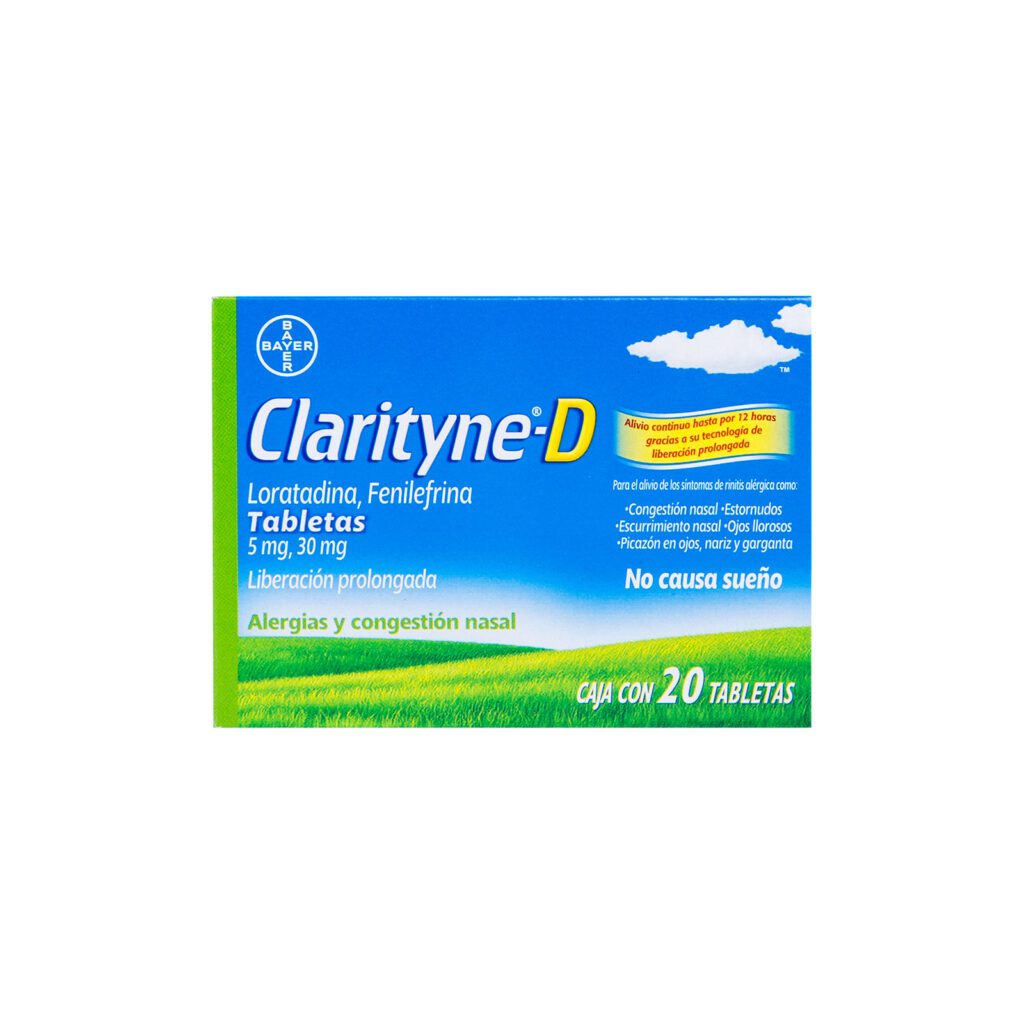 CLARITYNE-D 5MG/30MG TABLETAS C/20 – Farmapronto
