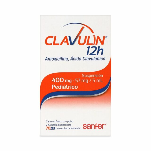 CLAVULIN 12H 400/57 MG/5 ML C/70 ML SUSPENSION PEDIATRICA – Farmapronto