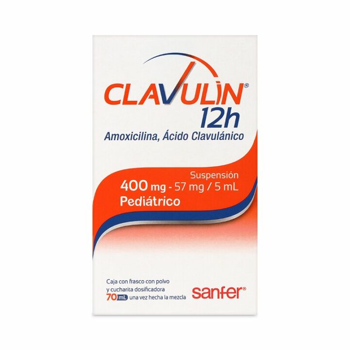 CLAVULIN 12H 400/57 MG/5 ML C/70 ML SUSPENSION PEDIATRICA – Farmapronto