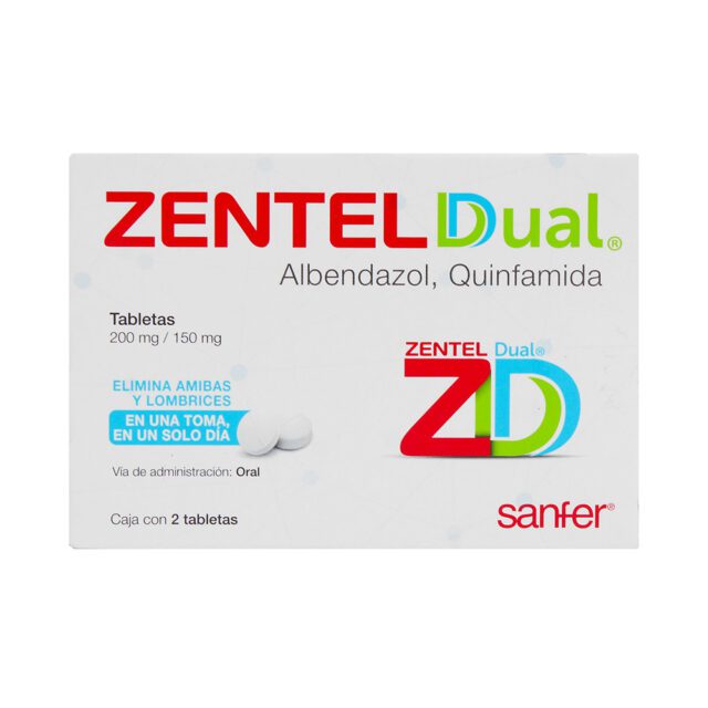 ZENTEL DUAL 200 150MG TABLETAS 2 – Farmapronto