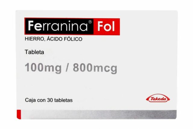 FERRANINA FOL 100MG/800MCG C/30 TABLETAS – Farmapronto