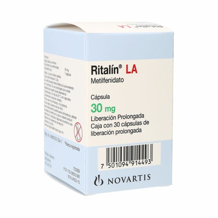 RITALIN-LA 30MG CAPS LIB PROL C/30 – Farmapronto