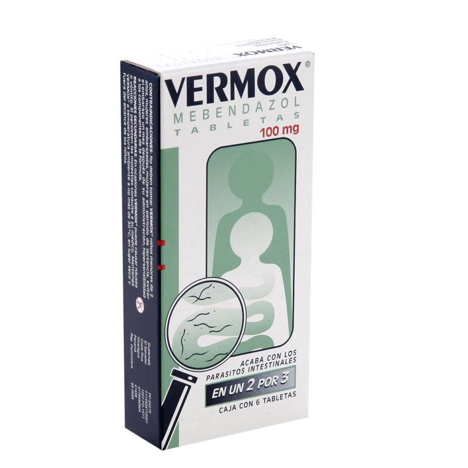 VERMOX 100MG C/6 TABLETAS – Farmapronto