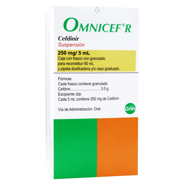 OMNICEF-R 250 MG/5 ML 60 ML SUSPENSION – Farmapronto