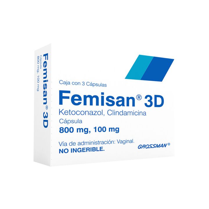 FEMISAN 3D 800/100 MG C/3 CAPSULAS VAGINALES – Farmapronto