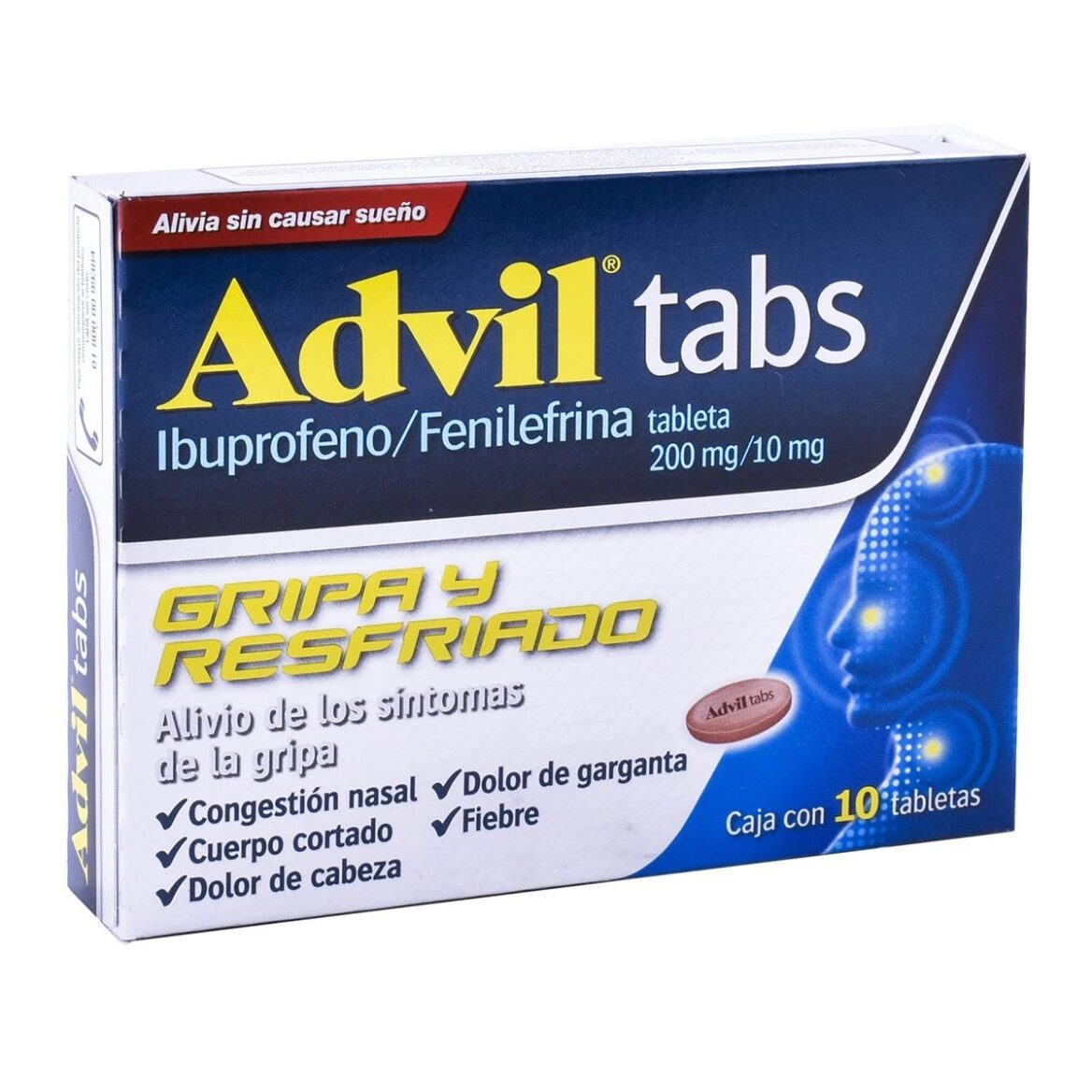 ADVIL TABS 200/10 MG TABLETAS C/10 – Farmapronto