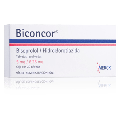 BICONCOR 5 MG/6.25 MG C/30 GRAGEAS – Farmapronto
