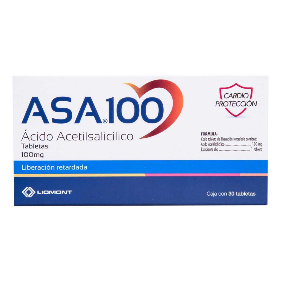 ASA 100MG TABLETAS C/30 – Farmapronto