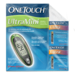 ONE TOUCH ULTRA MINI GLUCOMETRO + 2 CJAS C/50 TIRAS REACTIVAS KIT ...