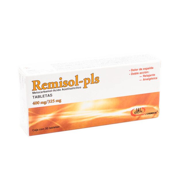 METOCARBAMOL/ACIDO ACETILSALICILICO 400/325 MG C/30 TABLETAS (REMISOL ...