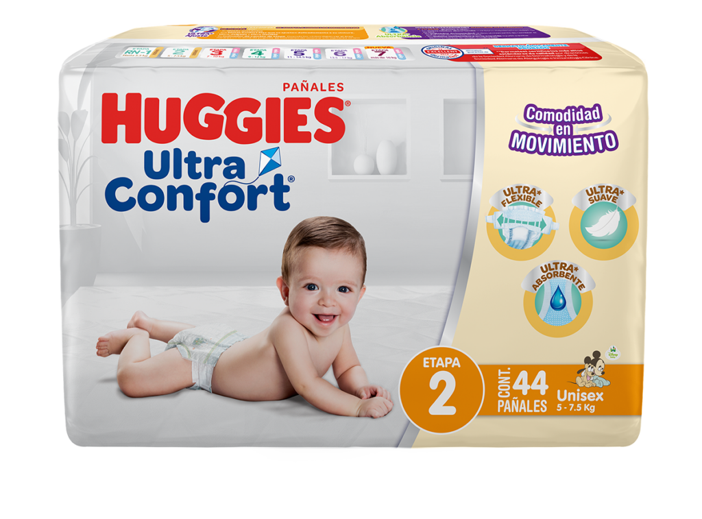 HUGGIES ULTRA CONFORT ETAPA 2 UNISEX C/40 PANALES – Farmapronto