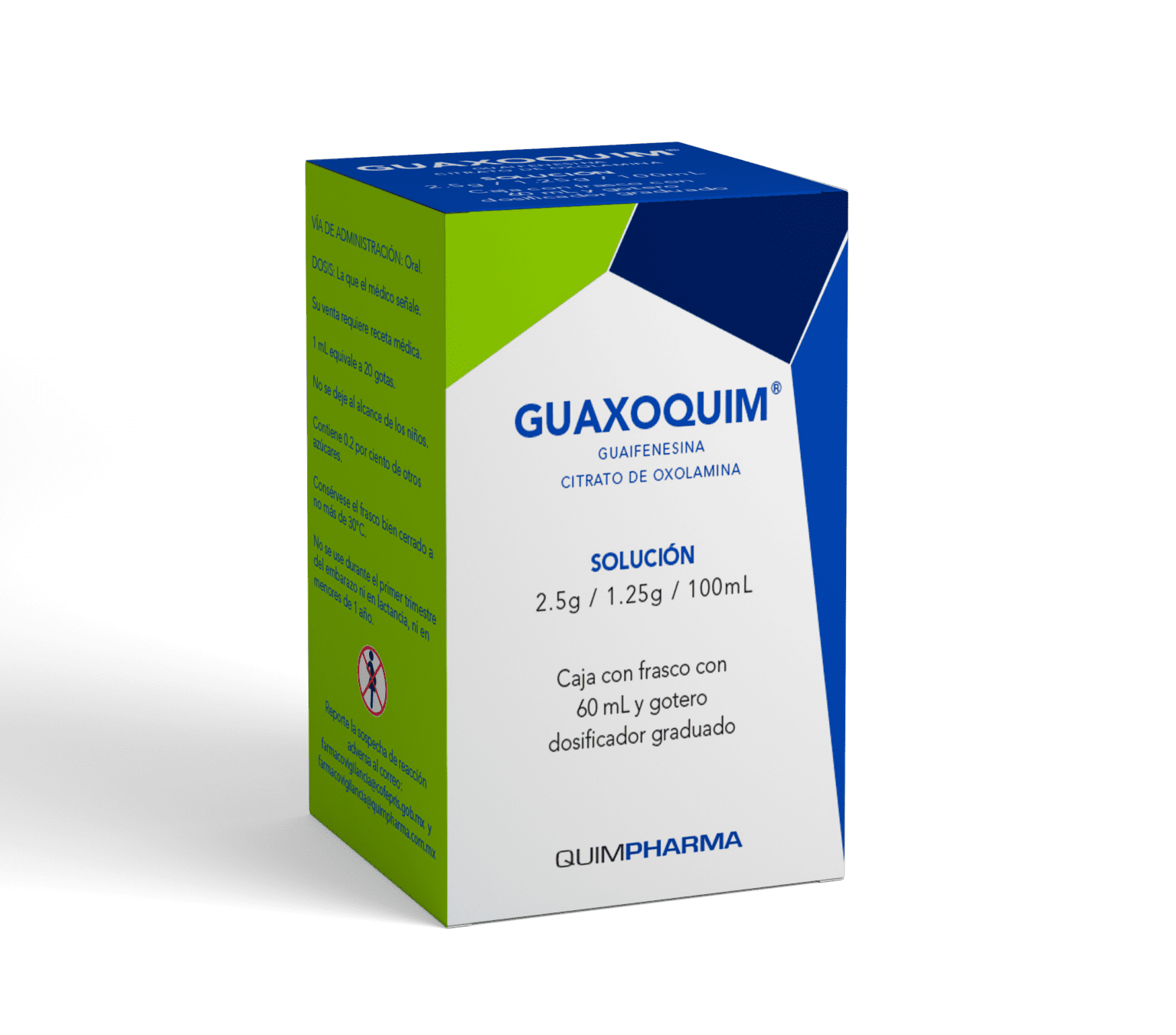 GUAIFENISINA/OXOLAMINA 2.5/1.25 GR C/60 ML SOLUCION PEDIATRICA ...