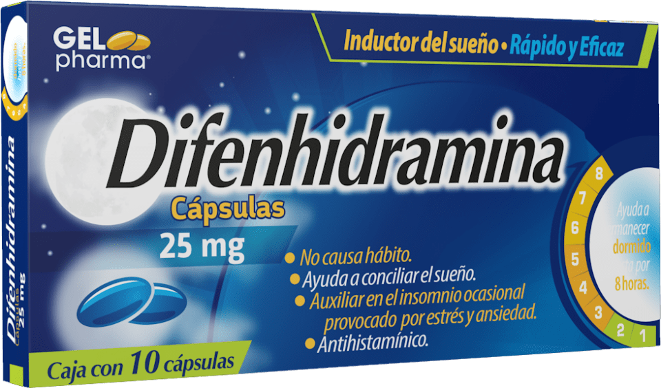 DIFENHIDRAMINA 25 MG C/10 CAPSULAS – Farmapronto