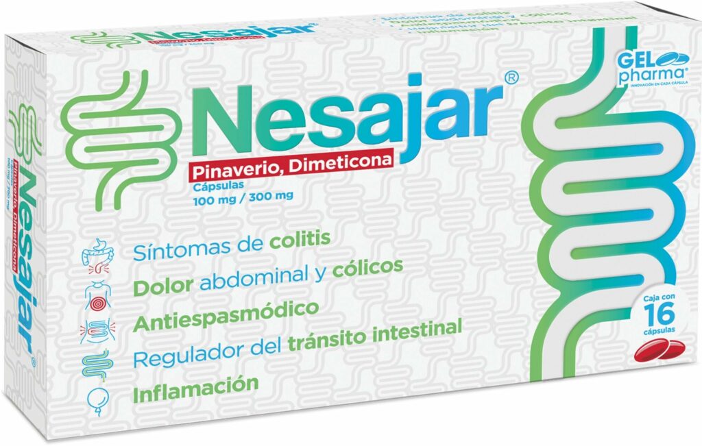 PINAVERIO / DIMETICONA 100/300 MG C/16 CAPSULAS (NESAJAR) – Farmapronto