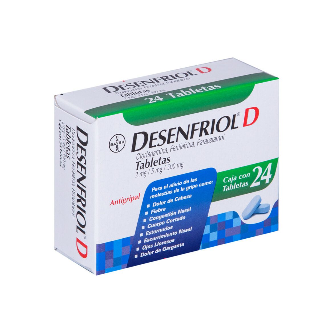 DESENFRIOL D C/24 TABLETAS – Farmapronto