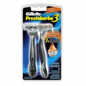 GILLETTE PRESTOBARBA3 C/ 2 MAQUINAS DESECHABLES – Farmapronto
