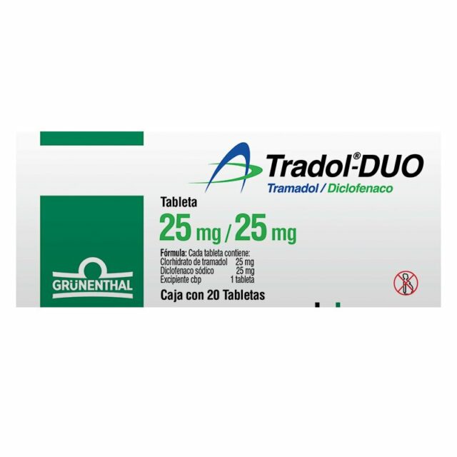 TRADOL-DUO 25/25 MG C/20 TABLETAS – Farmapronto