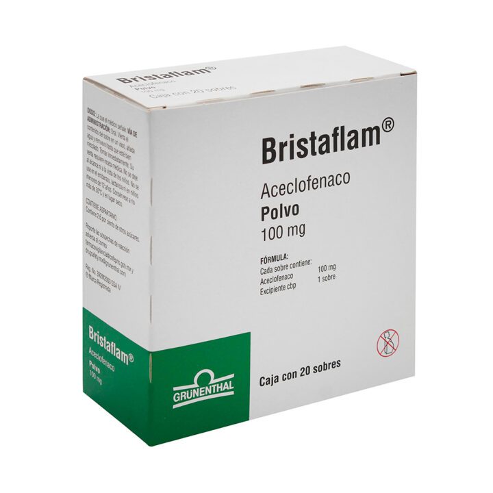 BRISTAFLAM 100MG PVO SB C/20 – Farmapronto