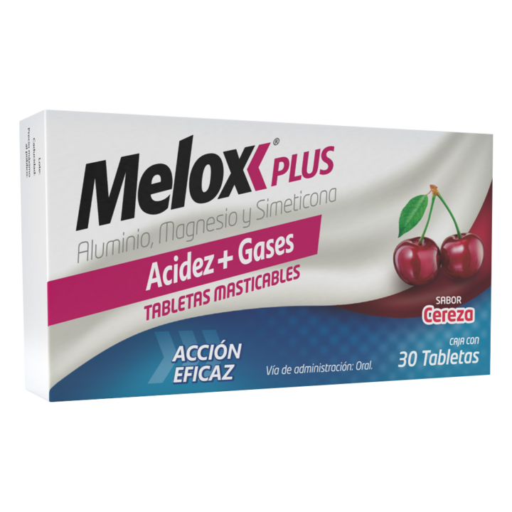 MELOX-PLUS CEREZA C/30 TABLETAS MASTICABLES – Farmapronto