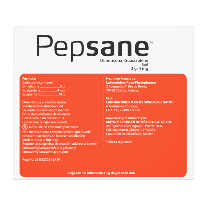 PEPSANE 3G/4MG GEL ORAL SB C/14 – Farmapronto