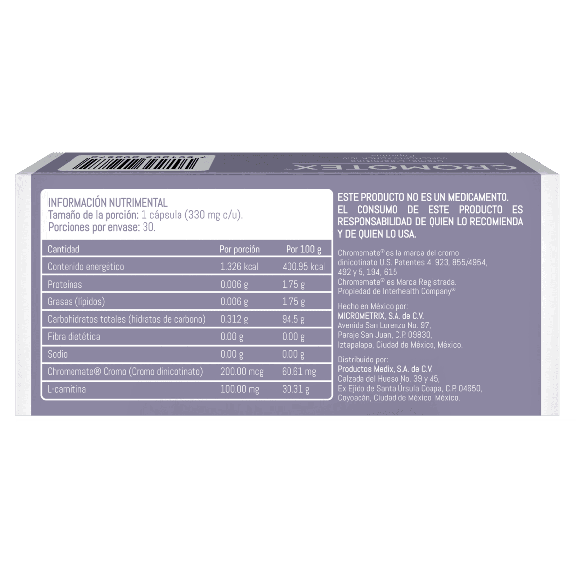 CROMOTEX 330MG CAPS C/30 – Farmapronto