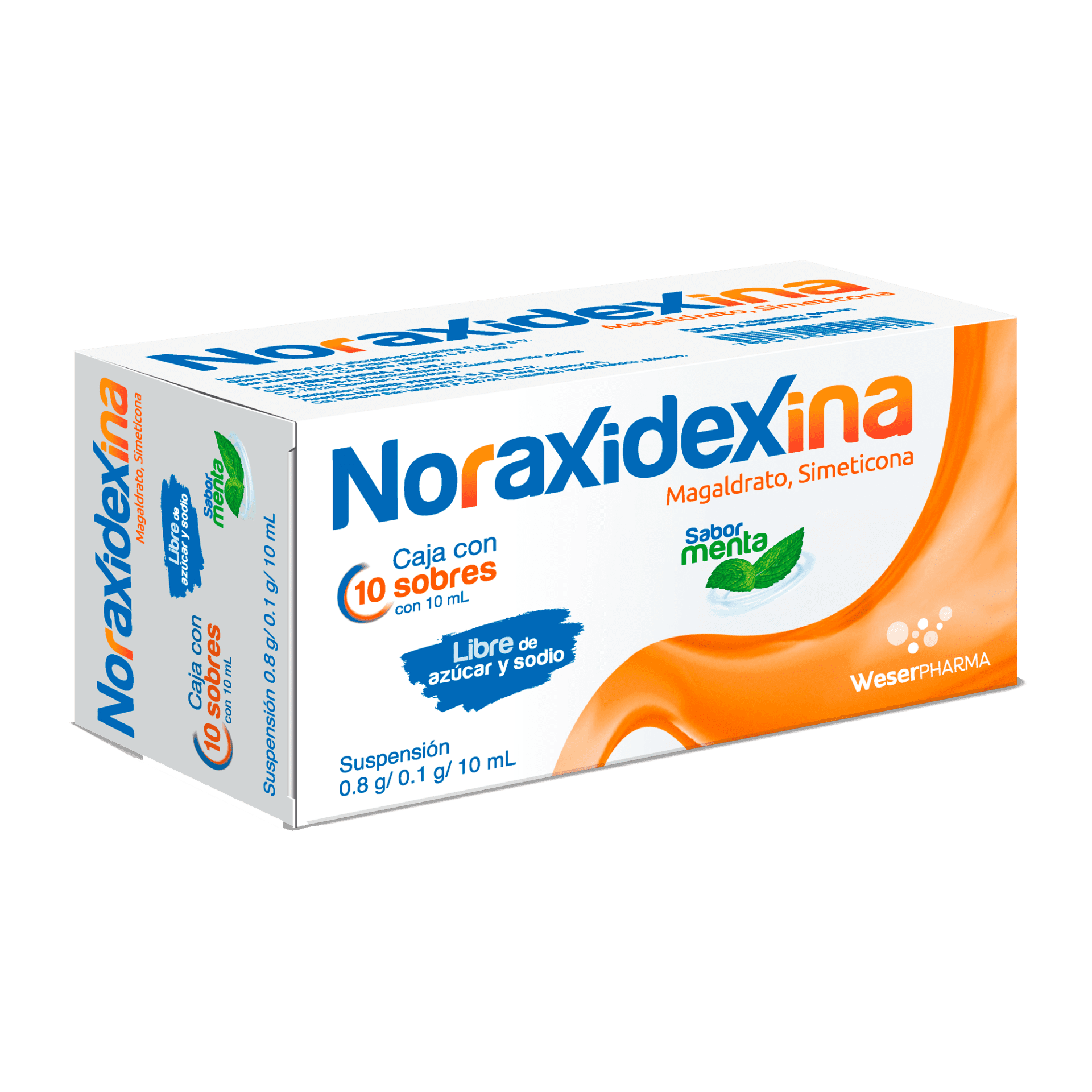 NORAXIDEXINA .800/.100G 10 ML C/10 SOBRES – Farmapronto