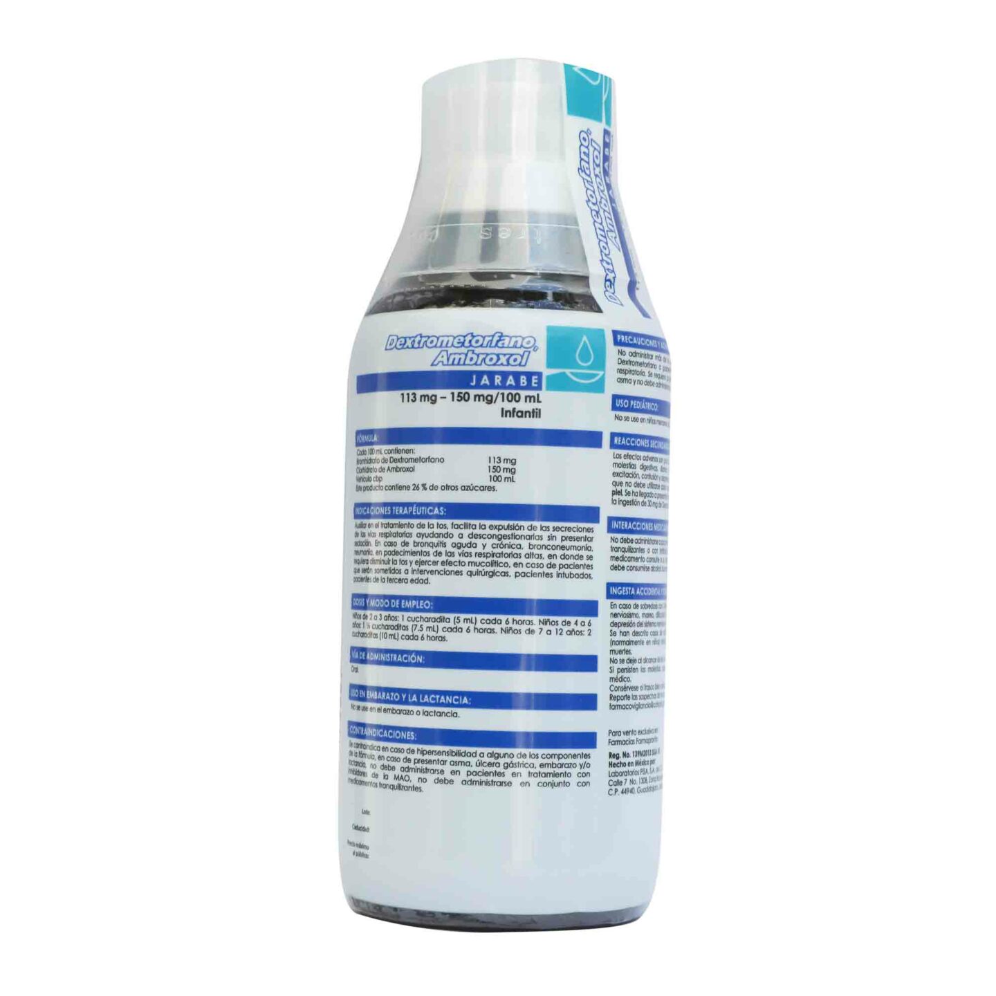 MP DEXTROMETORFANO/AMBROXOL 113/150/100 M JARABE INFANTIL – Farmapronto