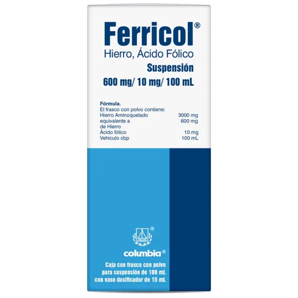 FERRICOL 600/10 MG/100 ML C/100 ML SUSPENSION – Farmapronto